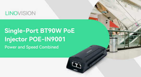 Single-Port BT90W PoE Injector POE-IN9001 : Power and Speed Combined ...
