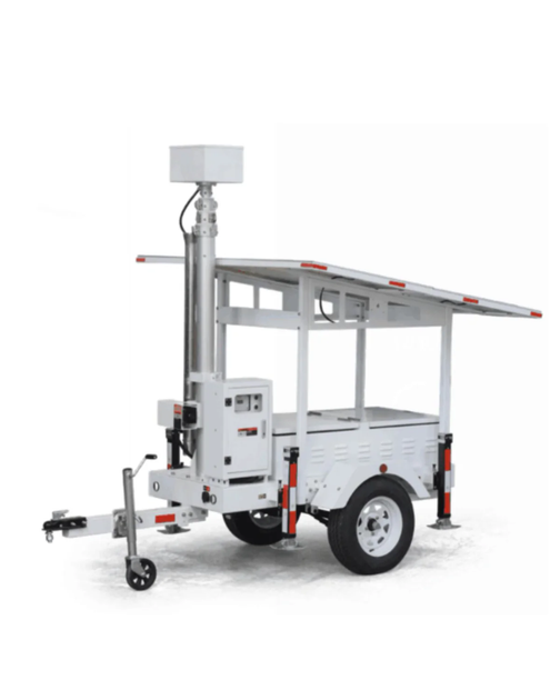 (GO Trailer S7P870B800) 20ft electric steel mast, square telescopic ty ...