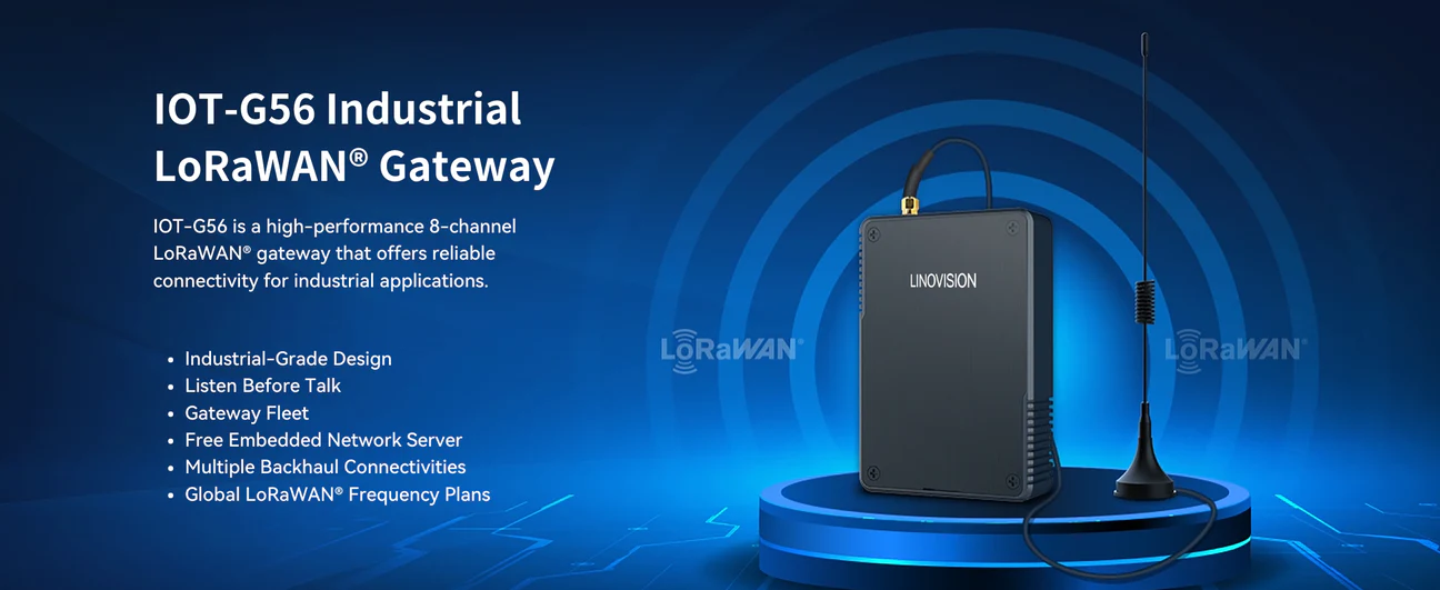 Robust 8-channel Indoor LoRaWAN Gateway | Linovision Global Store