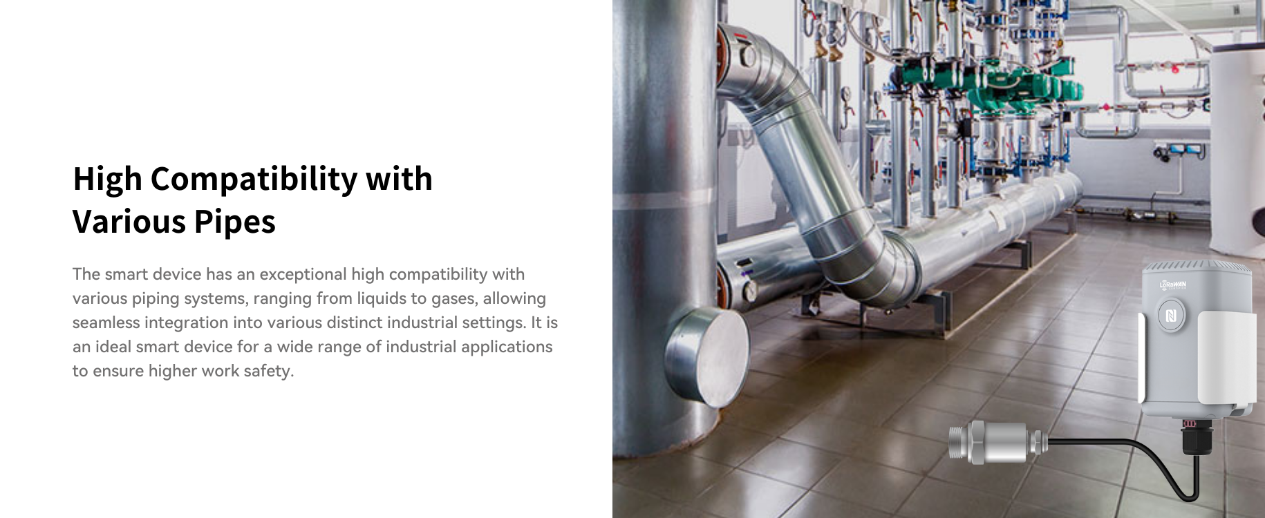 LoRaWAN Wireless Pipe Pressure Sensor with Battery | Linovision Global ...