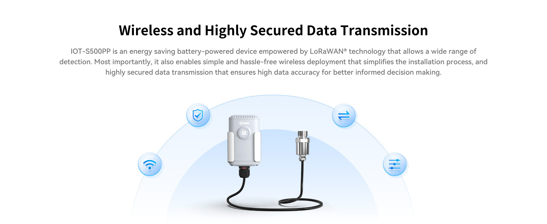 LoRaWAN Wireless Pipe Pressure Sensor with Battery | Linovision Global ...