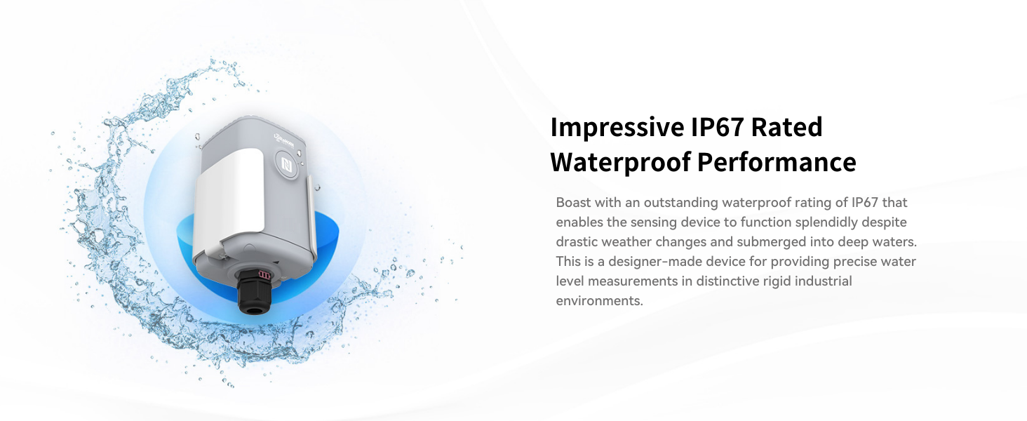 LoRaWAN Wireless Submersible Water Level Sensor with Long Life Battery ...