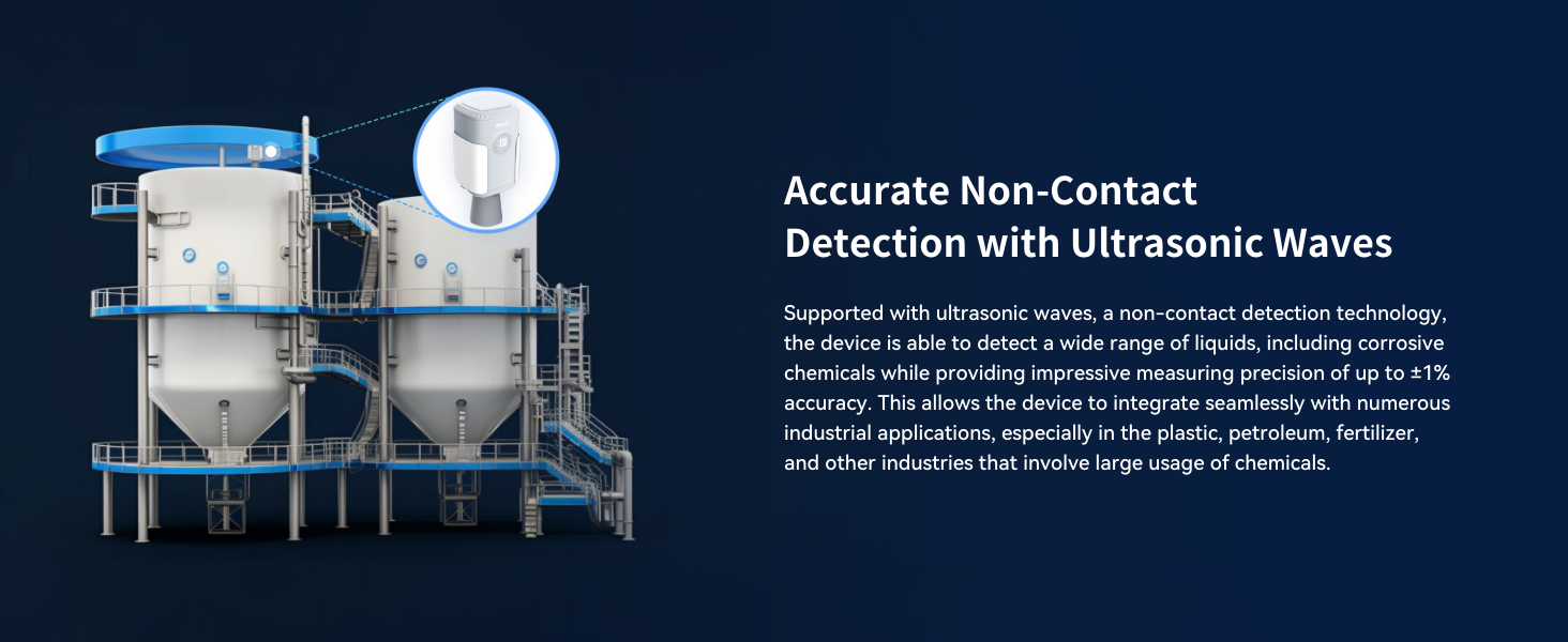 LoRaWAN Wireless Ultrasonic Distance/Level Sensor with Battery ...