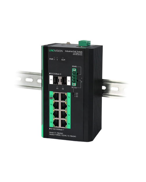 Industrial 8 Ports Full Gigabit Managed POE Switch with DC12~57V Input ...