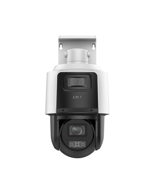 Dual Lens Mini 4MP+4MP 4X POE PTZ Network Camera with Two Way Talk and ...