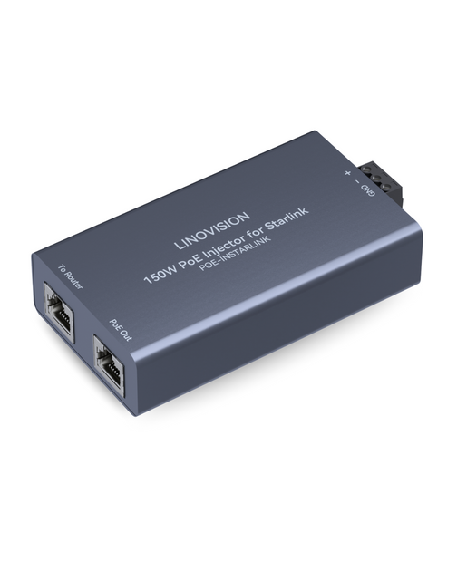 Full Gigabit 150W PoE Injector for Starlink | Linovision Global Store
