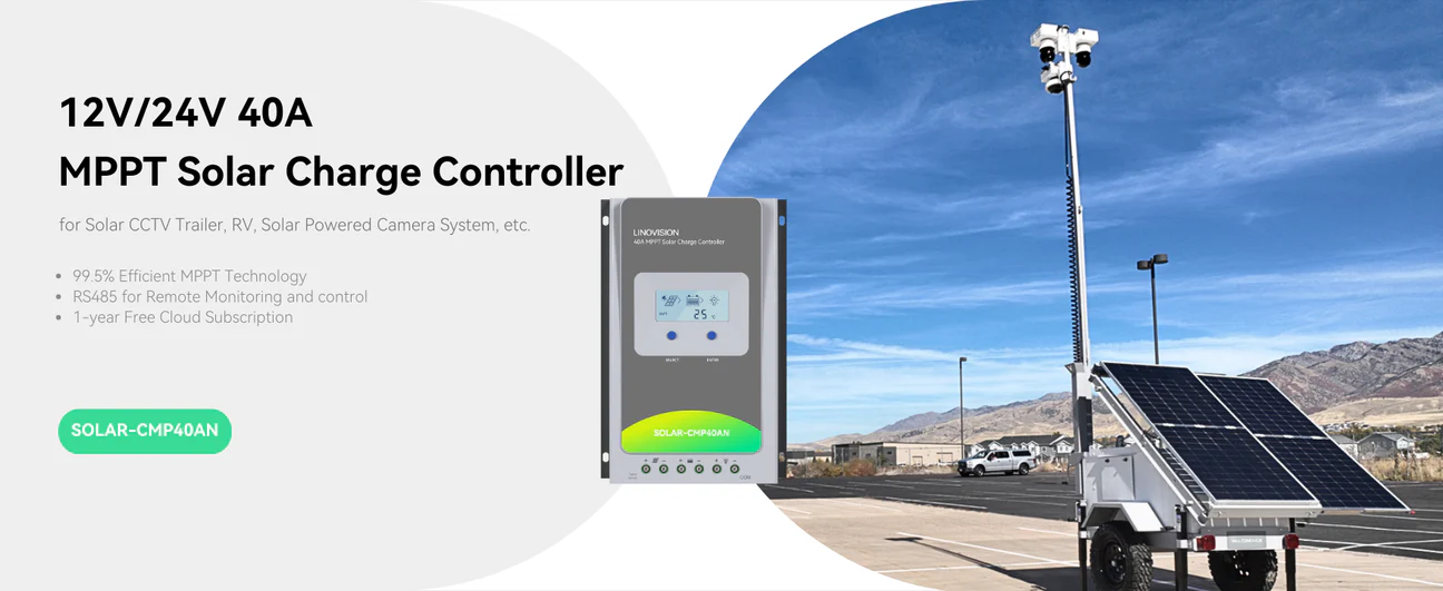 40A MPPT Solar Charge Controller with RS485 Remote Control and Cloud A ...